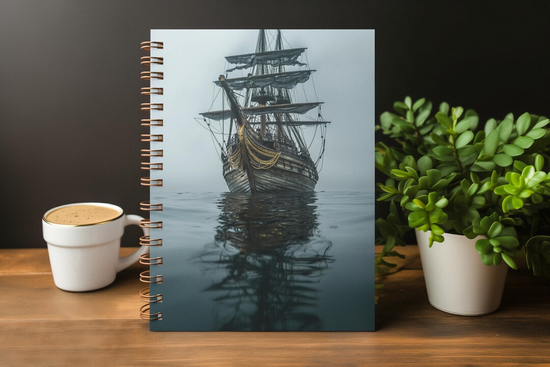 Nautical Ship Spiral Notebook: Elegant Journal for Ocean Lovers - Etsy