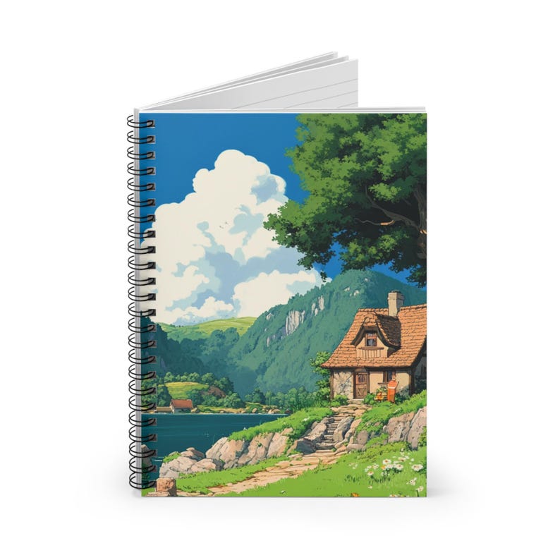 Studio Ghibli Inspired Landscape Journal: Anime Art Notebook - Etsy