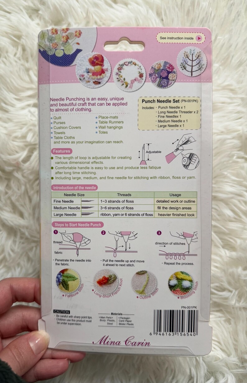 Mina Carin Punch Needle - Etsy
