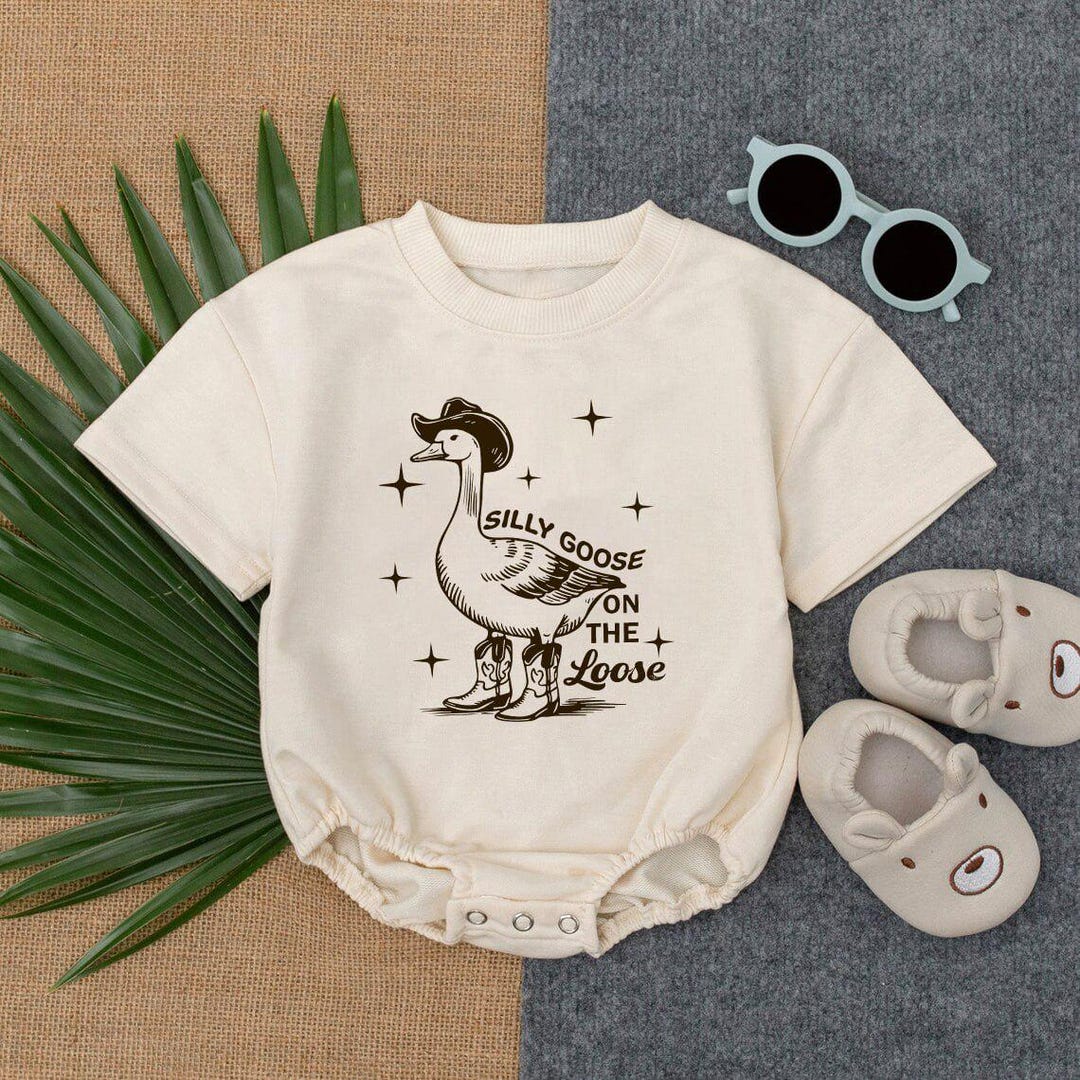 Silly Goose on the Loose Baby Outfit, Newborn Clothes Baby Boy, Howdy ...