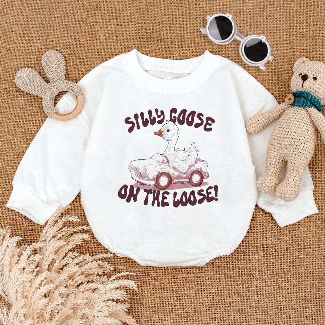 Silly Goose on the Loose Baby Clothes, Matching Baby Outfits, Cute Duck ...