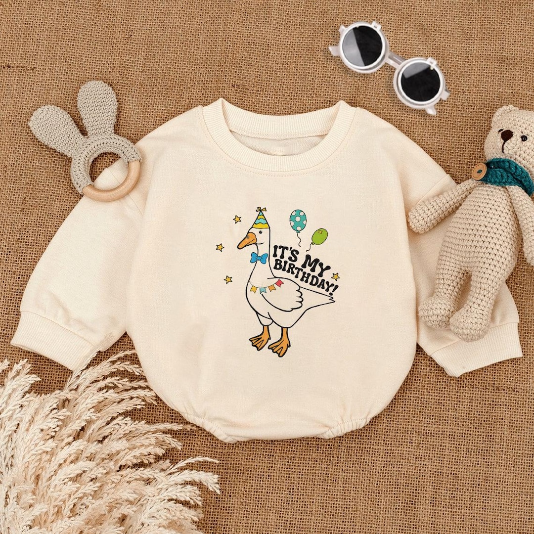 Silly Goose Baby Romper,it's My Birthday Baby Clothes, Birthday Cake ...