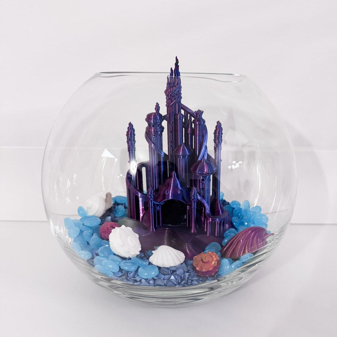 3D Printed Castle - the Little Mermaid | Atlantica | Perfect Gift - Etsy