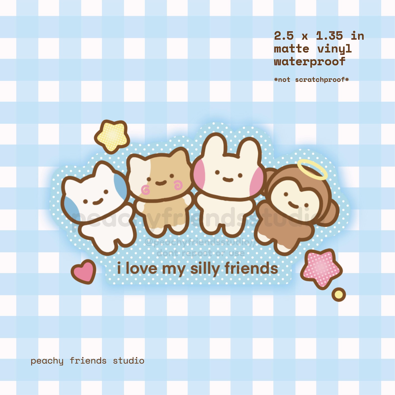 Kawaii Silly Animals Stickers | Waterproof, Cute Stickers, Bujo ...