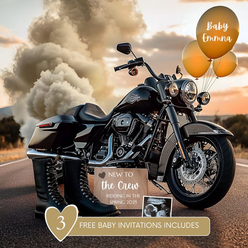 Motorcycle Baby - Etsy