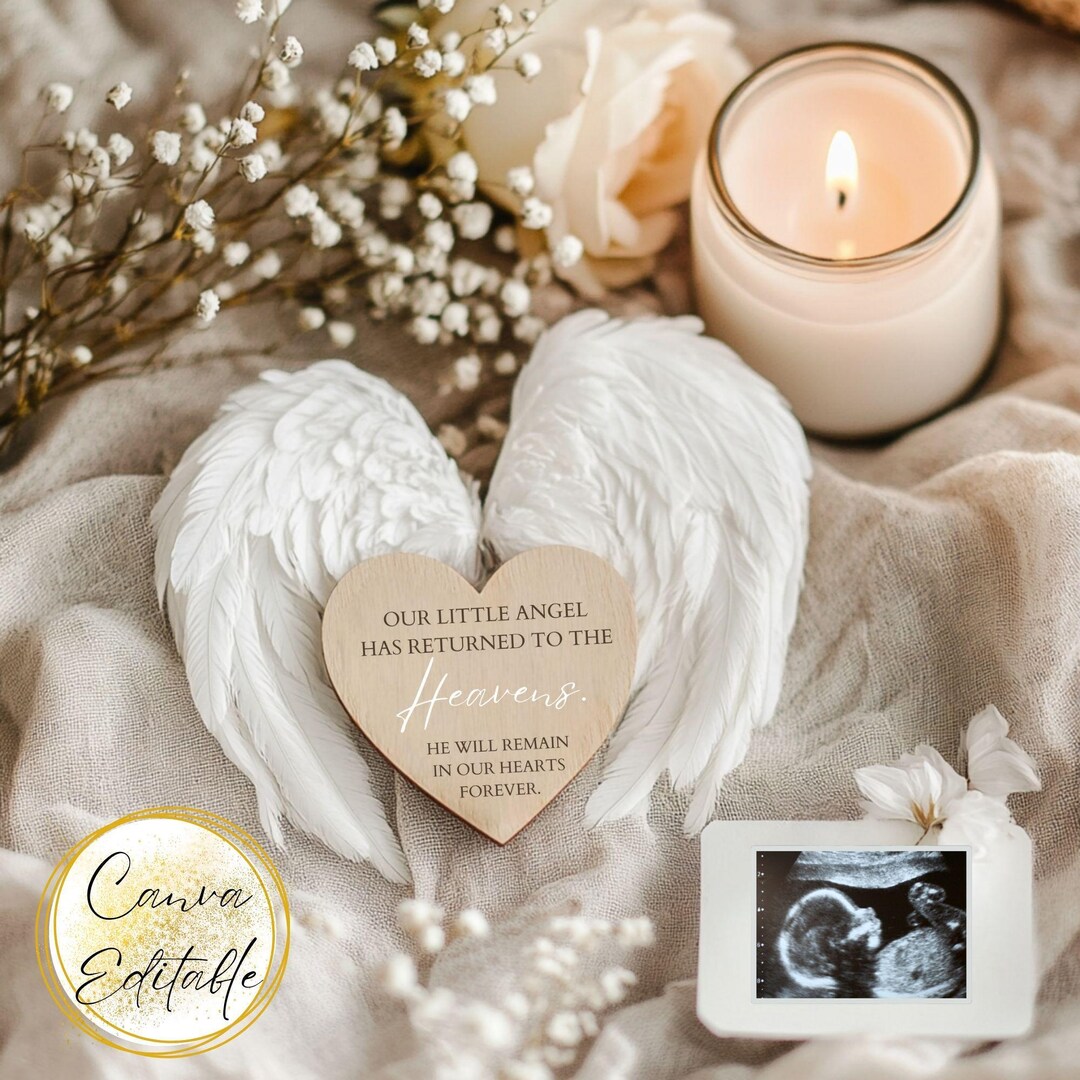 Editable Digital Pregnancy Loss Announcement Template - Miscarriage ...