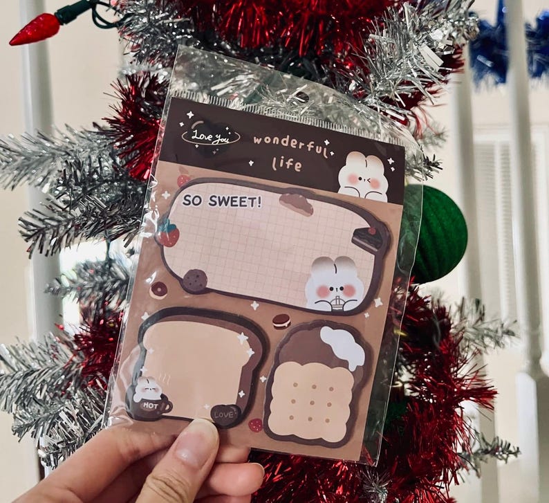 Bakery-inspired Sticky Notes: Kawaii Dessert Memo Pad - Etsy