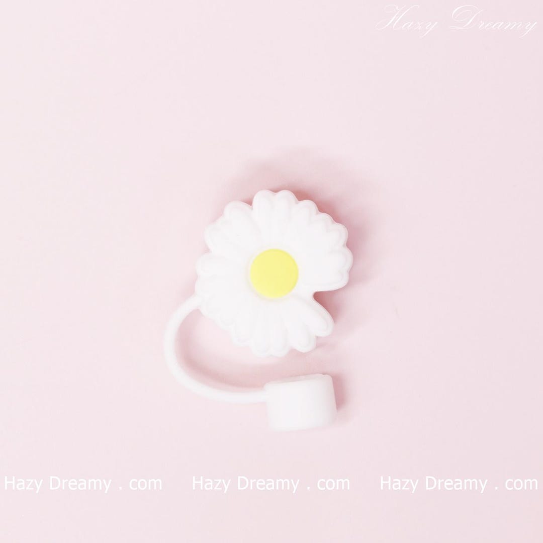 Cute Daisy Straw Cover for Tumblers and Cups Perfect for School and On ...