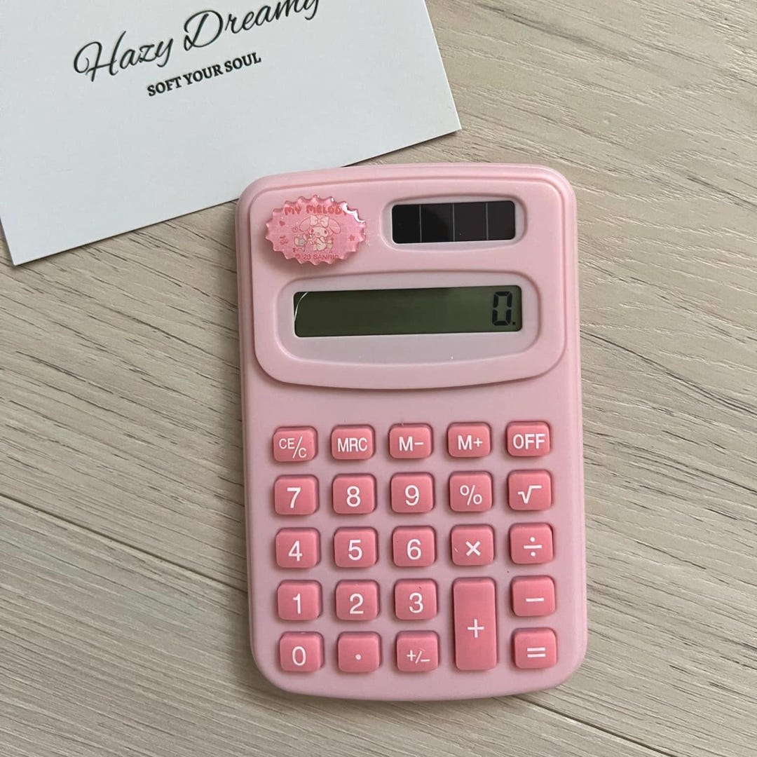 Pink Kawaii Calculator – Desk Accessory - Etsy