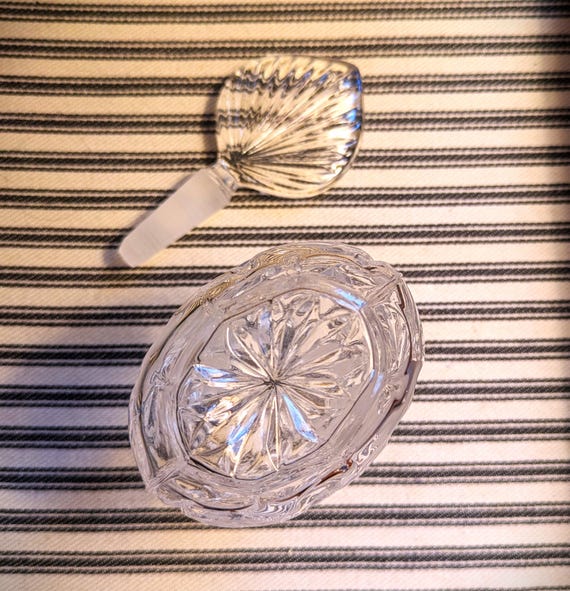 Princess House Lead Crystal Art Deco Perfume Bottle - Gem