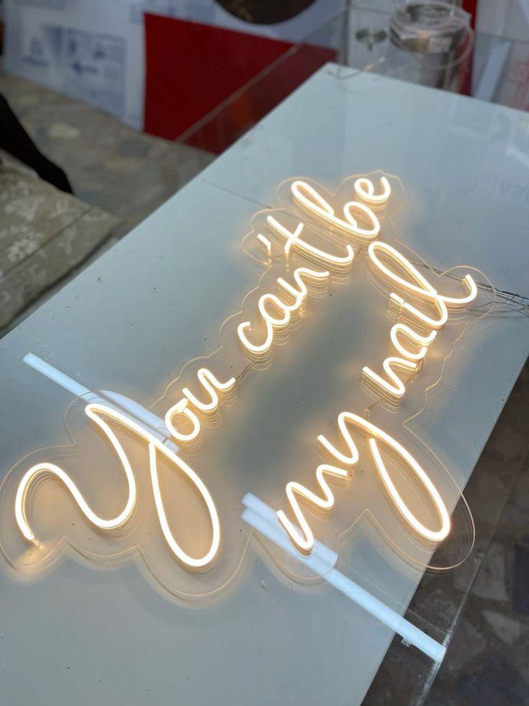 Aesthetic Custom Decor, Neon Salon Signs, Custom Wedding Art, Neon ...