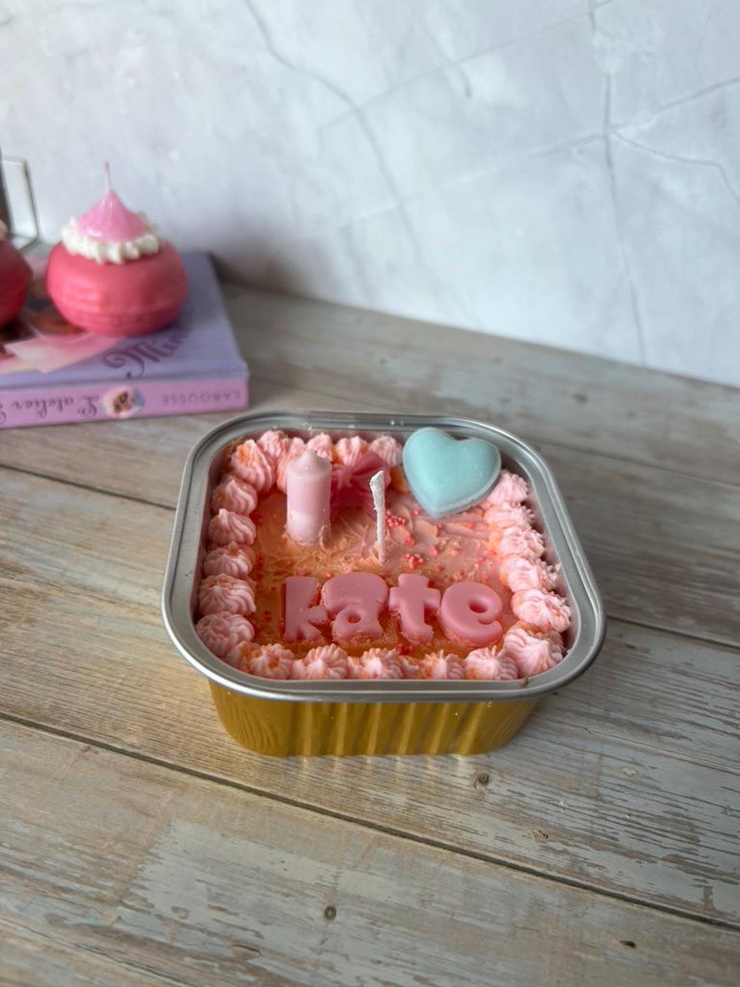 Candle Write Your Name Custom Gift Candle for Her Candle Bday Gift Box ...