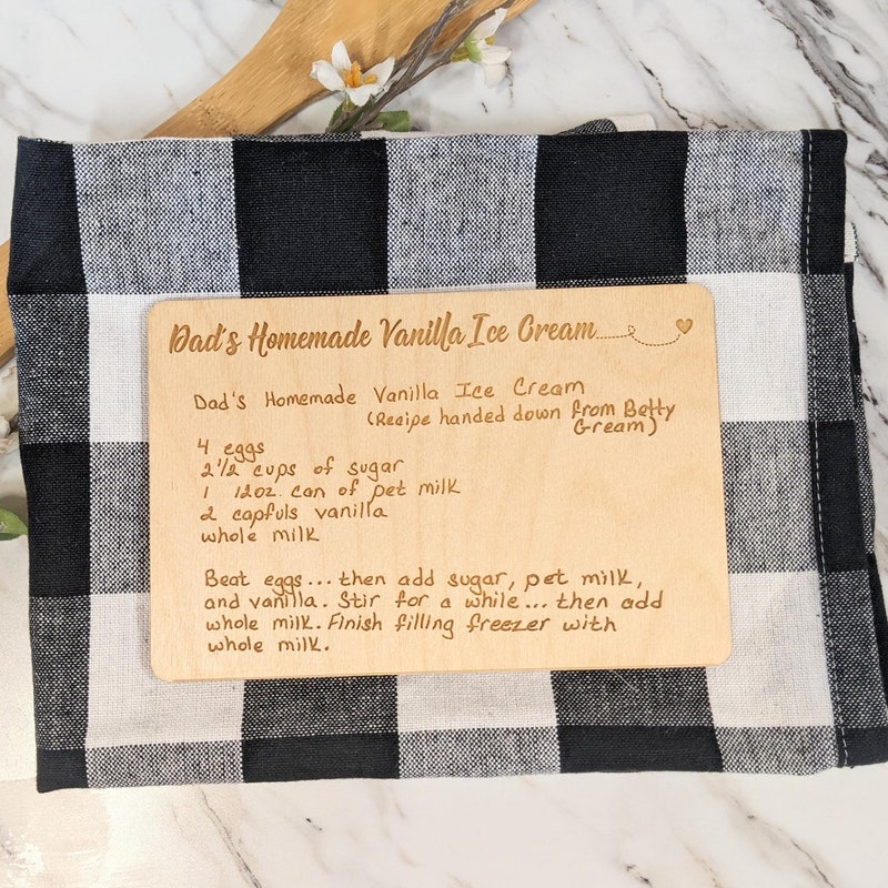 Handwritten Recipe - Etsy