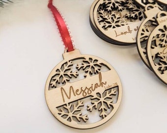 25 Names of Jesus Advent Set Christmas Ornaments, Set of Advent ...