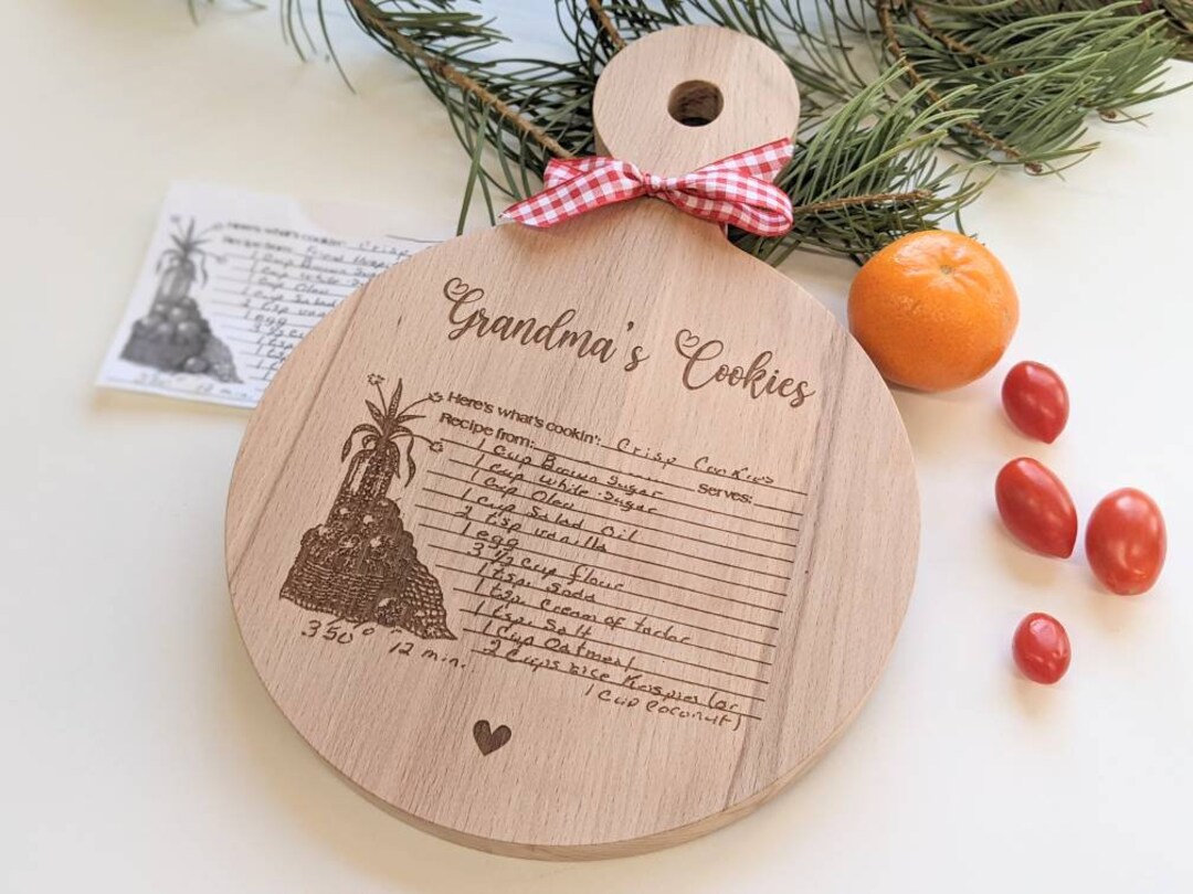 Family Recipe Cutting Board Wood Board Recipe Handwritten - Etsy