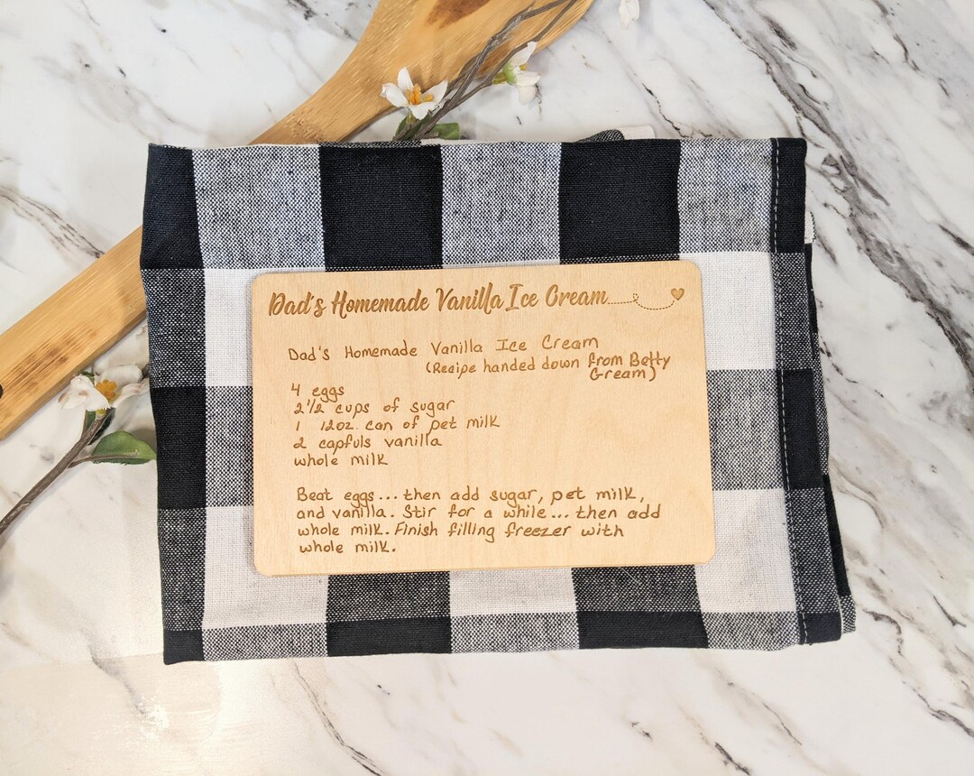 Handwritten Wood Recipe Gift, Handwritten Wood Recipe Gift Ideas ...