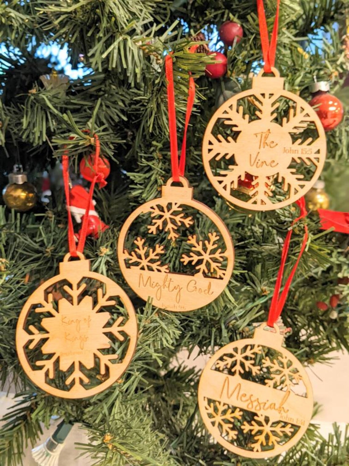 25 Names of Jesus Advent Set, Christmas 25 Ornaments, Set of Advent ...