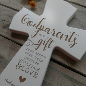 Personalized Godparents Cross Gift for Godparents, Baby Godparent ...
