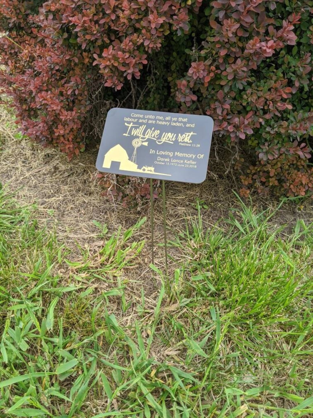 Tree Markers and Stakes, Tree Marker for Veteran, 5x7 Outdoor Garden ...