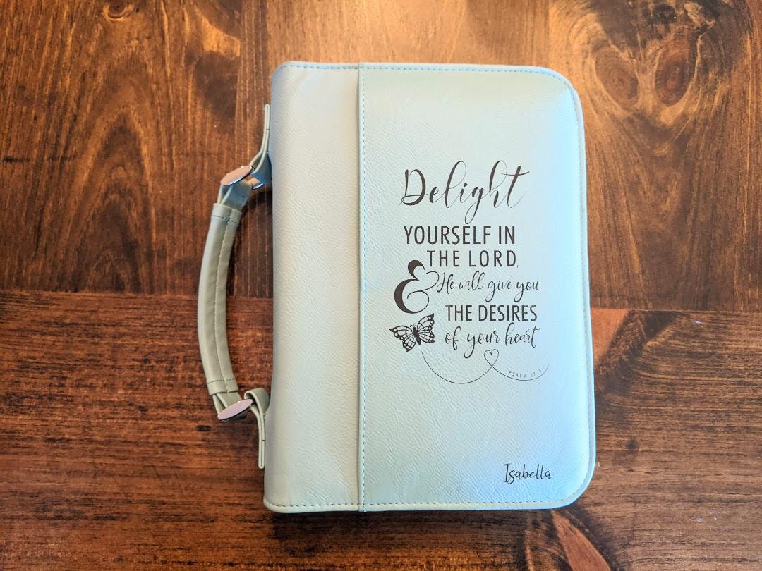 Bible Cover for Kids, Personalized Bible Cover With Name, Scripture ...