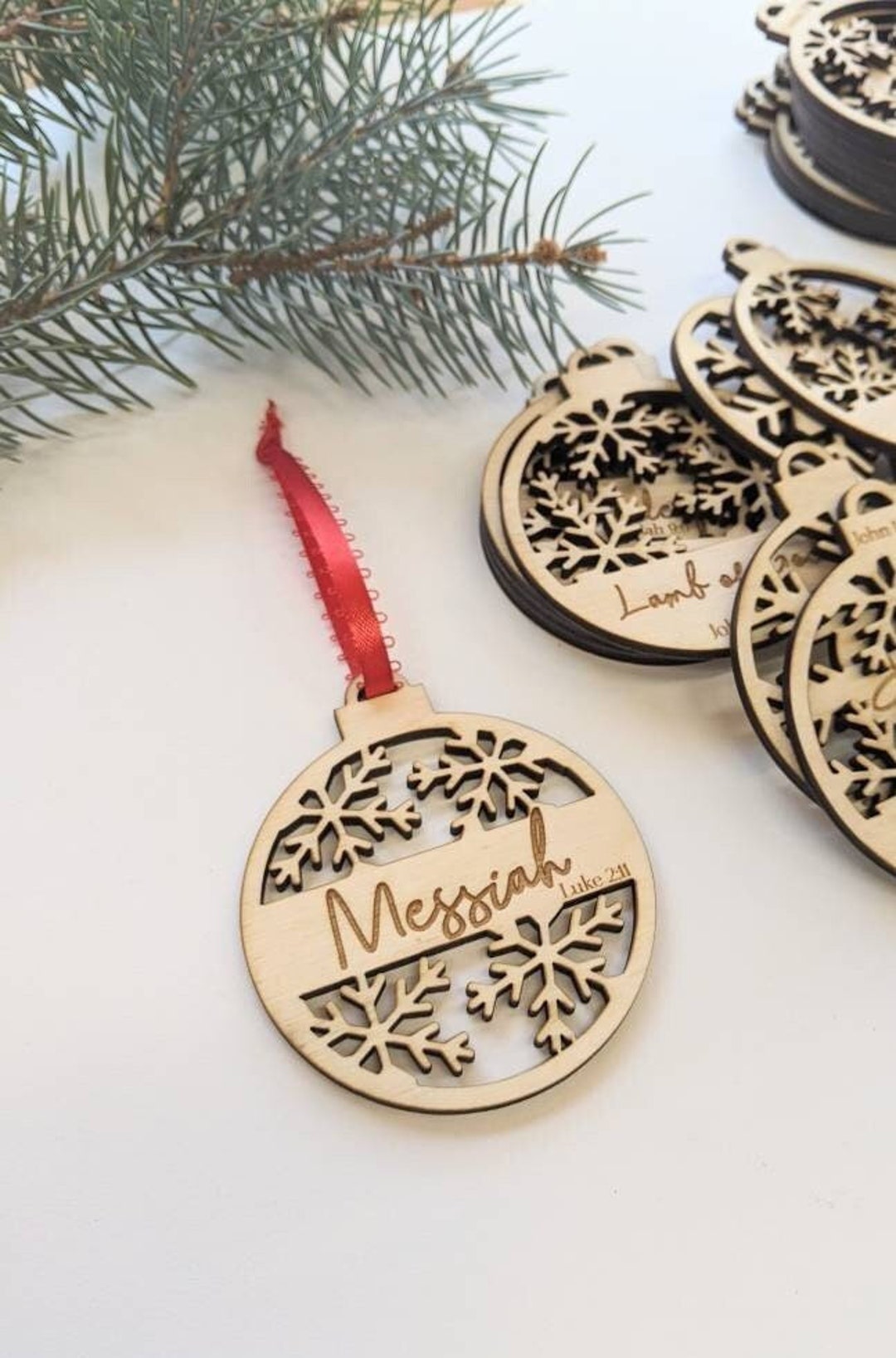 25 Names of Jesus Advent Set, Christmas 25 Ornaments, Set of Advent ...