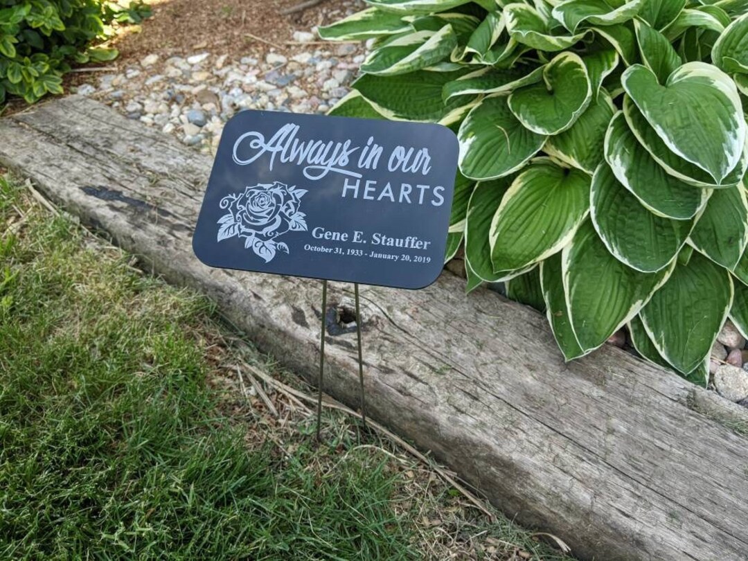 10x6 Outdoor Memorial for Cemetery , Acrylic Personalized Outdoor ...