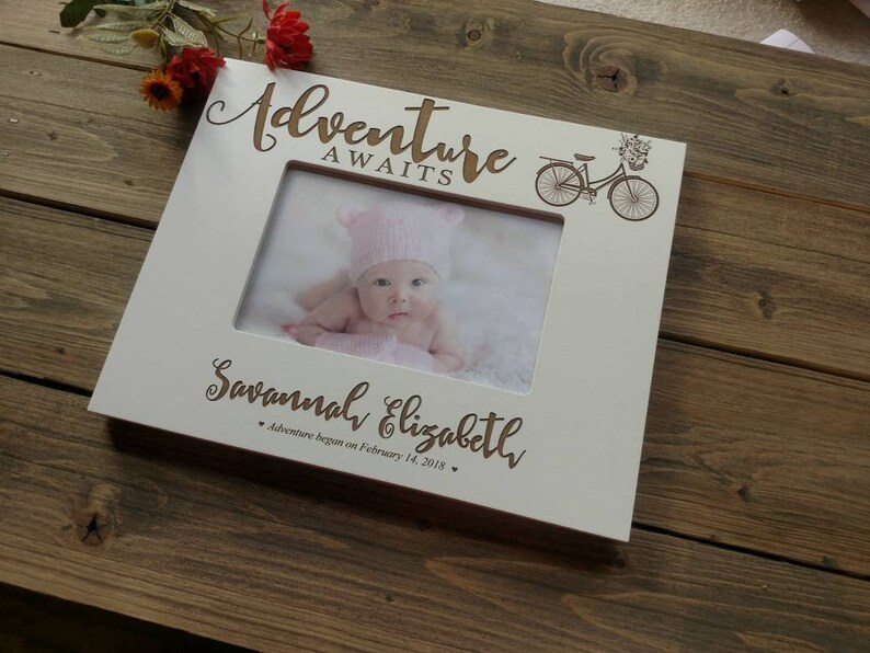 Personalized Baby Adventure Picture Frame Adventure Awaits | Etsy