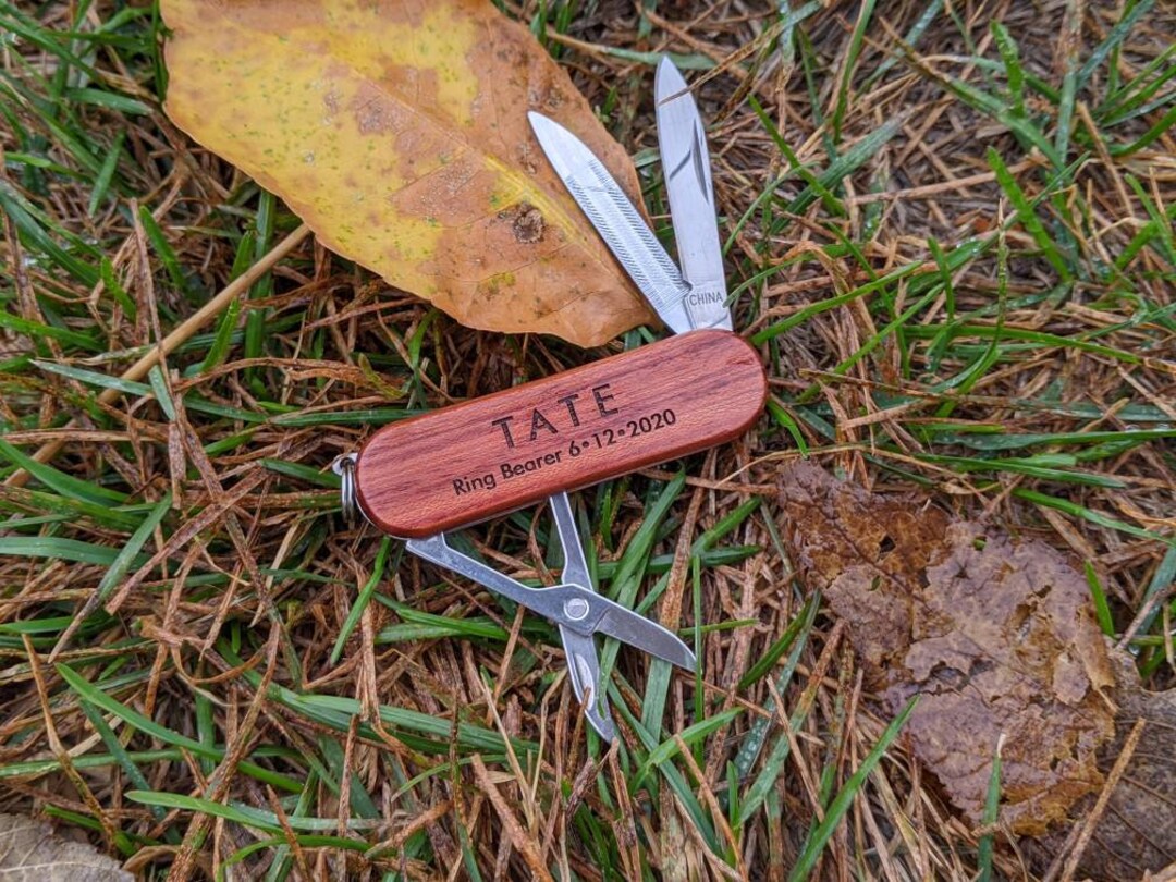 Ring Bearer Favors for Boy, Personalized Pocket Knife, Ring Bearer Gift ...