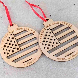 Veteran Appreciation Ornament Veteran's Day Gift Gift - Etsy