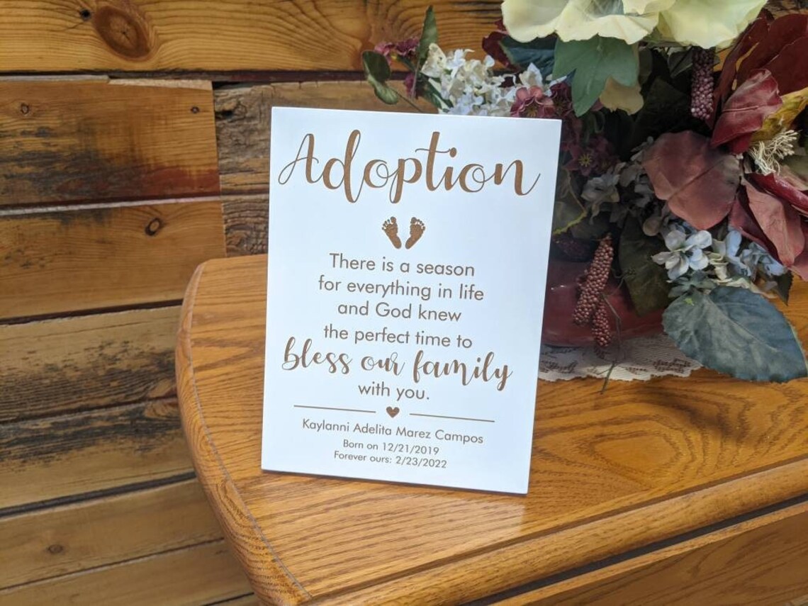 Adoptions Gift for Girl, Adoption Gift for Boy, Personalized Adoption ...