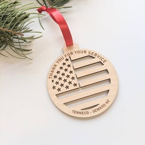 USA Veteran Appreciation Ornament, Veteran's Day Gift, Gift for ...