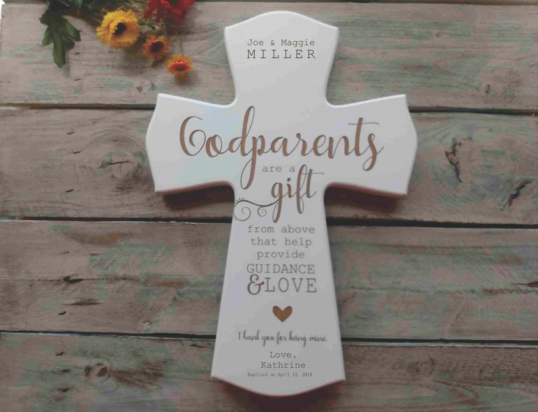 Personalized Godparents Cross Gift for Our Godparents, Gift for ...