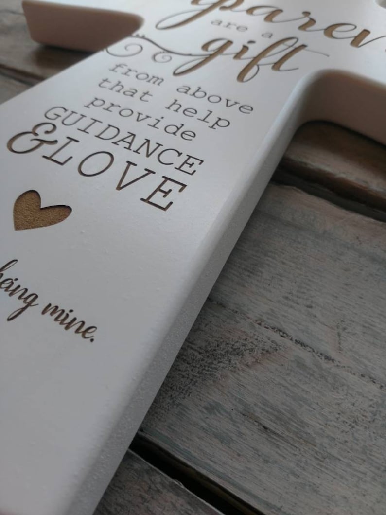 Gift for Godparent, Godparent Gift Wood Cross, Personalized Godmother ...