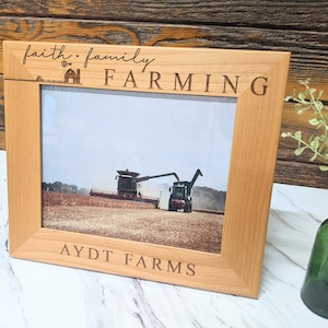 Personalized Family Farm Gift ,8x10 Picture Frame Ranch Gifts ,wood ...