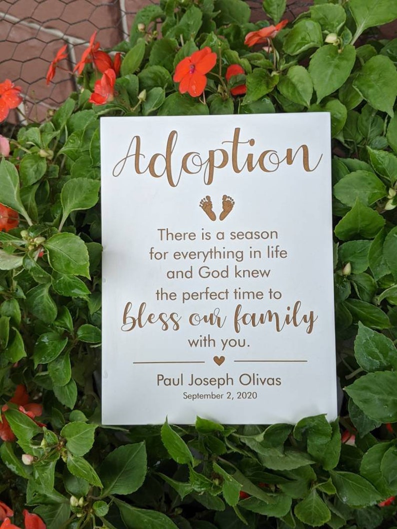 Adoptions Gift for Girl, Adoption Gift for Boy, Personalized Adoption ...