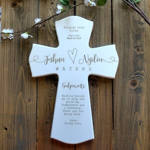 Personalized Godparents Cross for Godparent, Godparent Cross Gift ...