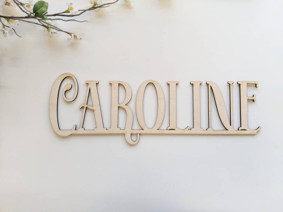 Name Word Cut Out, Cut Out Words, Craft Project Carved Word, Letter Cut ...