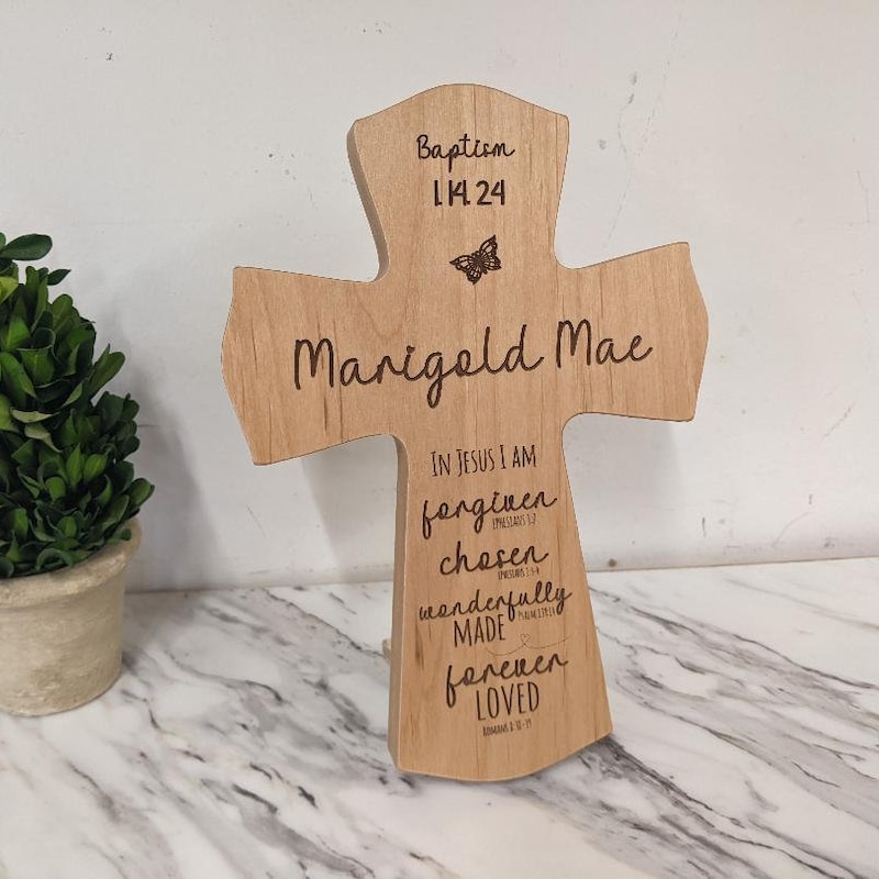 Baptism Cross - Etsy