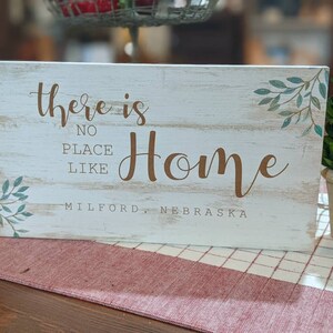 Home Town Sign, Family Hometown Sign Gift, Gift for Family ...