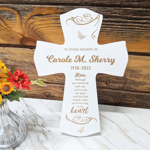 Memorial Cross Mom - Etsy