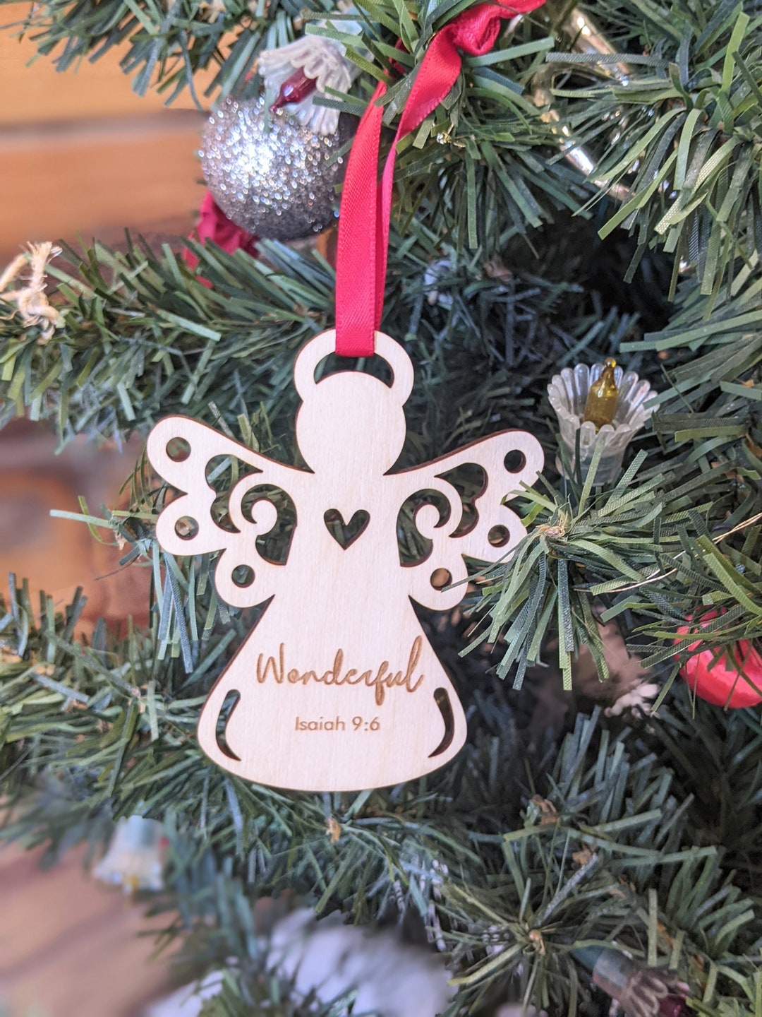 25 Names of Jesus Angel Advent Set Christmas Ornaments, Set of Advent ...