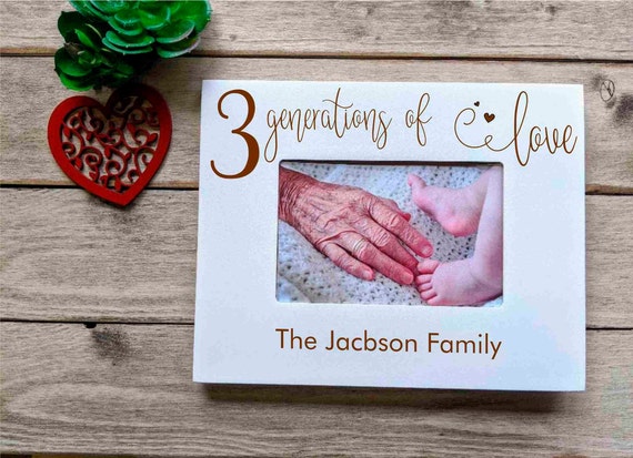Three Generations Picture Frame Generations Picture Frame | Etsy