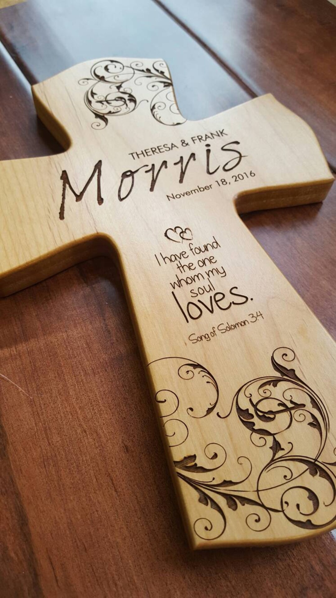Personalized My Soul Loves Wedding Cross for Couple, Religious Wedding ...