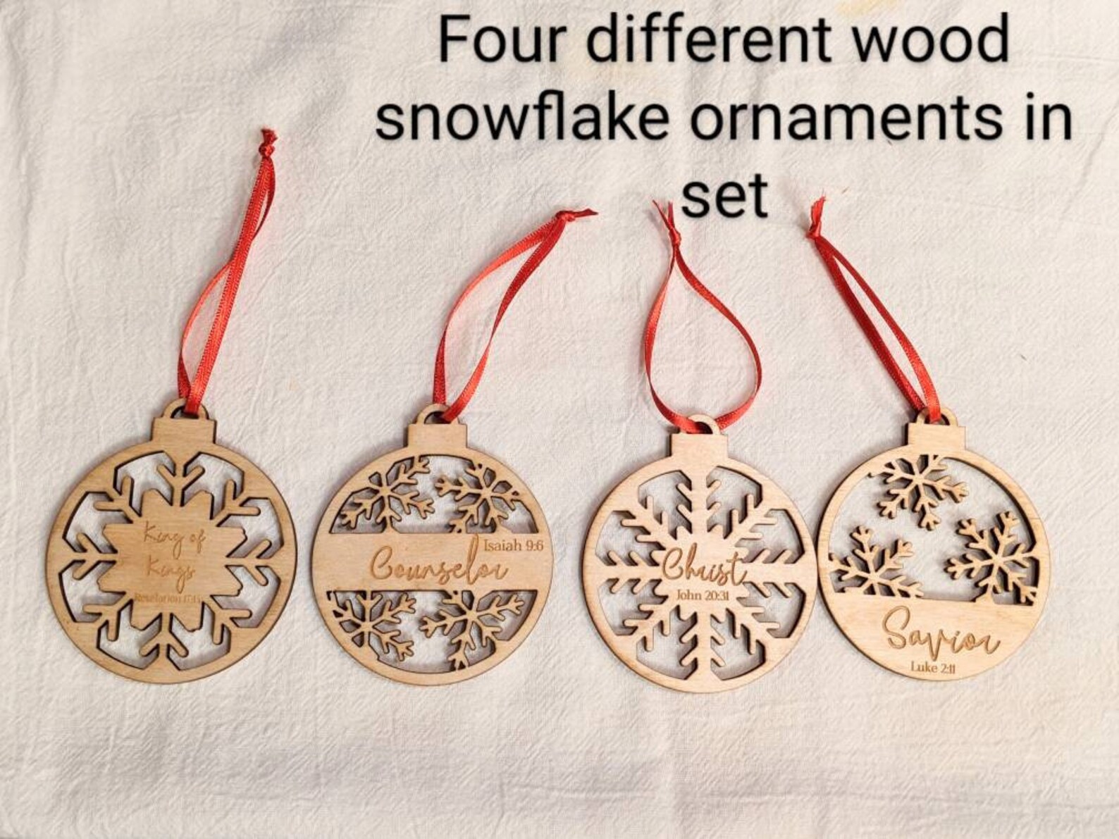 25 Names of Jesus Advent Set, Christmas 25 Ornaments, Set of Advent ...