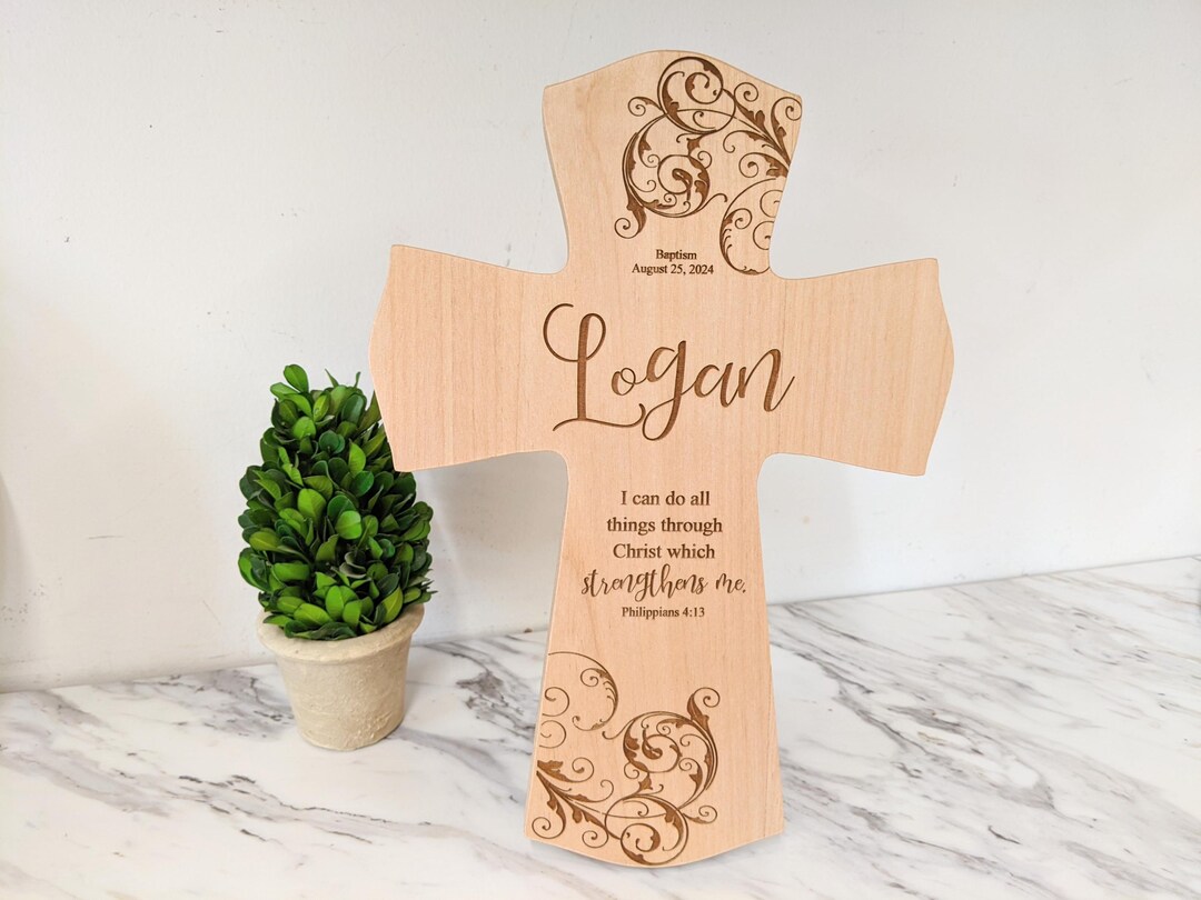 Baptism Cross for Baptism Persoanalized, Personalized Cross for First ...