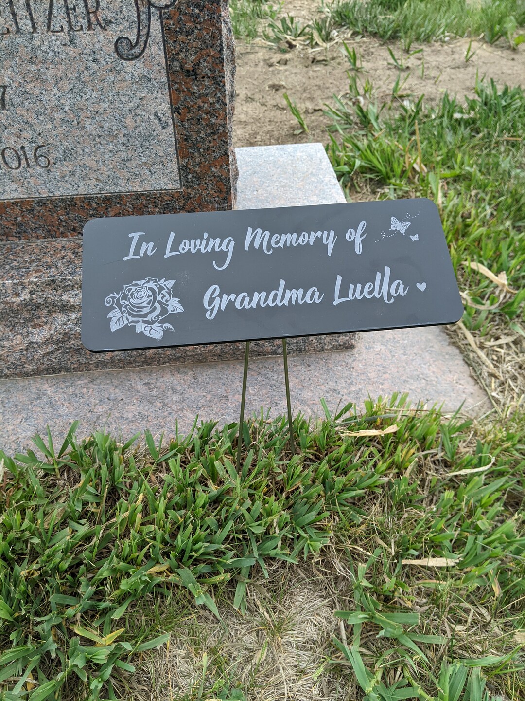 8x4 Outdoor Memorial for Cemetery, Memorial Gift for Garden, Outdoor ...