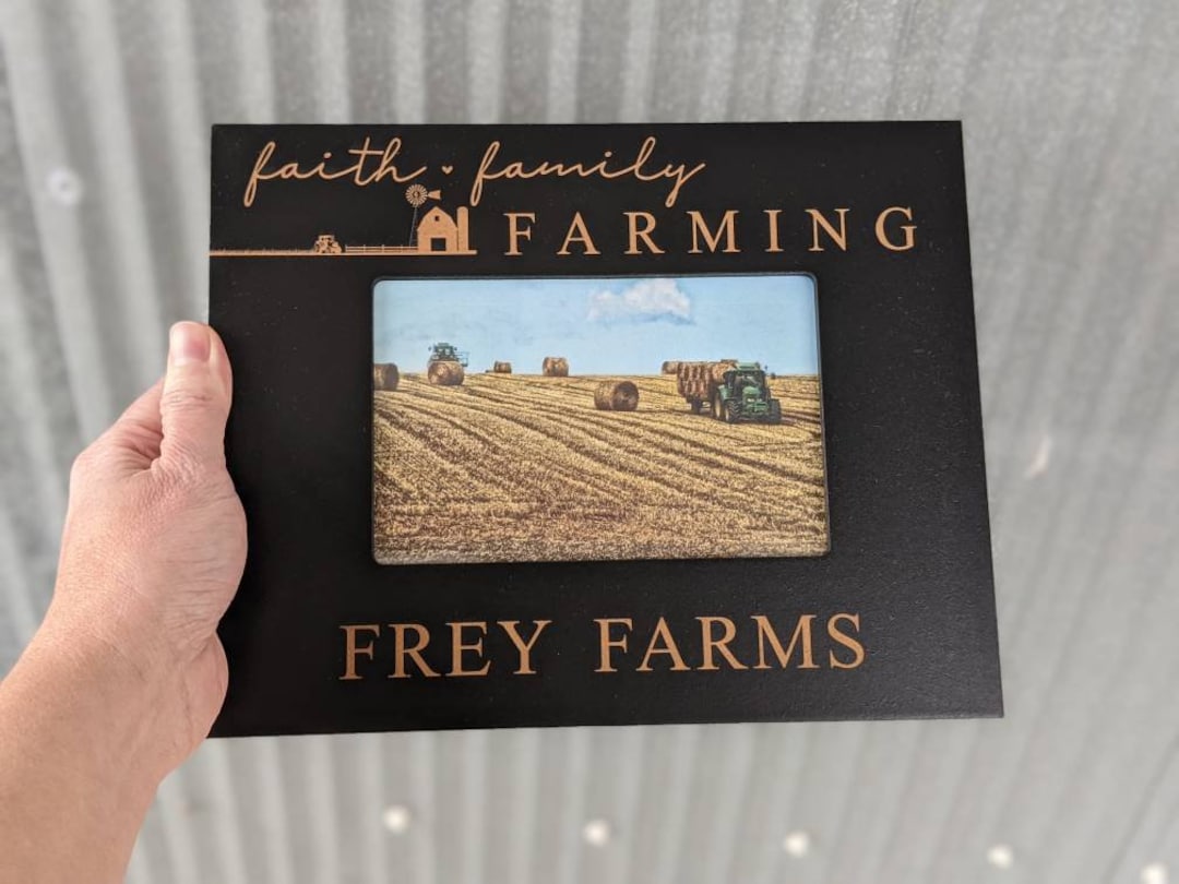 Personalized Faith Family Farming Picture Frame, Faith, Family Farming ...