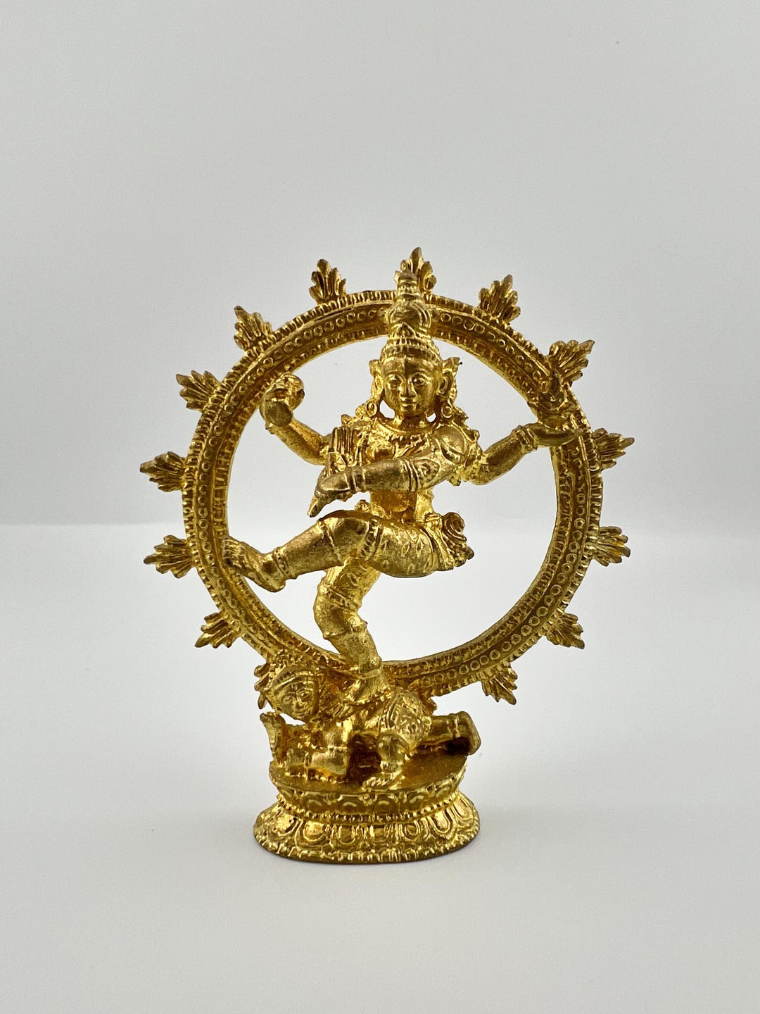 Small Brass Nataraja Sculpture | Hindu Temple Decor - Etsy