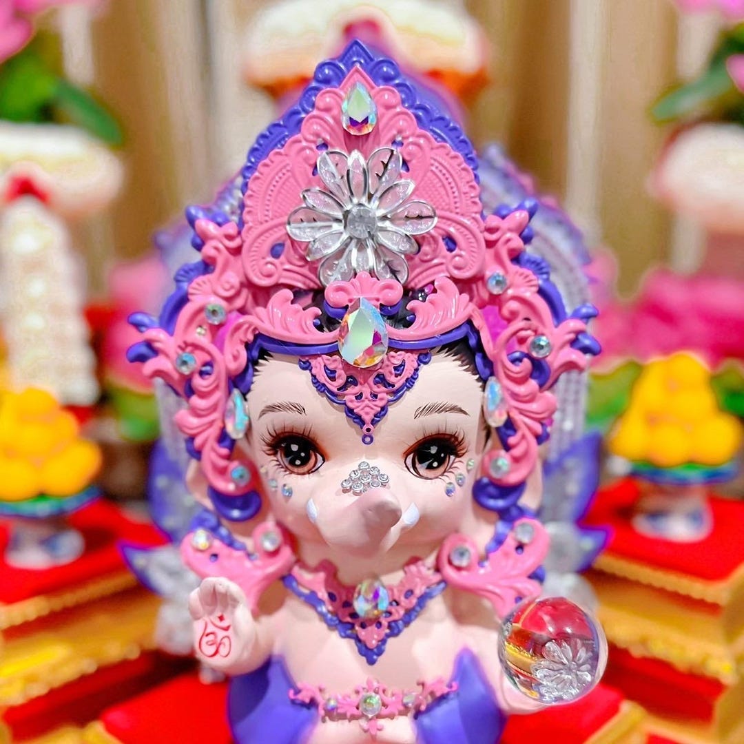 Lord Ganesha Blessing Pose Pp, Statue, Doll, Home Decoration, Hindu God ...