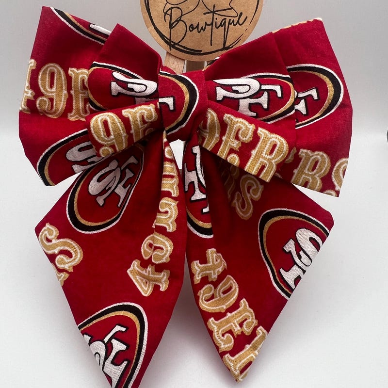 49ers Hair Bow - Etsy